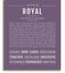 Royal (female) | Name Art Print – Name Stories