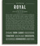 Royal (female) | Name Art Print – Name Stories