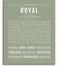 Royal Personalized Name Meaning Art Prints – Name Stories