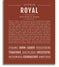 Royal (male) | Name Art Print – Name Stories