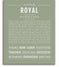 Royal (male) | Name Art Print – Name Stories