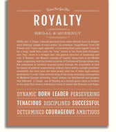 Royalty | Name Art Print – Name Stories