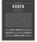 Ruben | Name Art Print – Name Stories