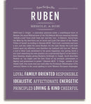 Ruben | Name Art Print – Name Stories
