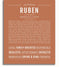 Ruben | Name Art Print – Name Stories