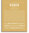 Ruben | Name Art Print – Name Stories