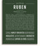 Ruben | Name Art Print – Name Stories