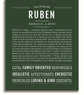 Ruben | Name Art Print – Name Stories