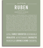 Ruben | Name Art Print – Name Stories