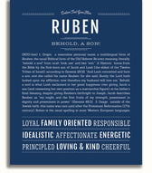 Ruben | Name Art Print – Name Stories