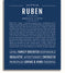 Ruben | Name Art Print – Name Stories