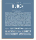 Ruben | Name Art Print – Name Stories