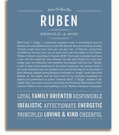 Ruben | Name Art Print – Name Stories