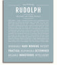 Rudolph | Name Art Print – Name Stories