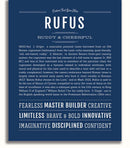 Rufus | Name Art Print – Name Stories