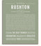 Rushton Personalized Name Meaning Art Prints – Name Stories