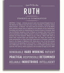 Ruth | Name Art Print – Name Stories