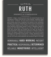 Ruth | Name Art Print – Name Stories