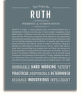 Ruth | Name Art Print – Name Stories