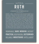 Ruth | Name Art Print – Name Stories