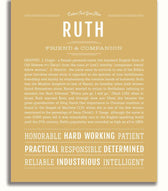 Ruth | Name Art Print – Name Stories