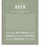 Ruth | Name Art Print – Name Stories
