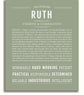 Ruth | Name Art Print – Name Stories
