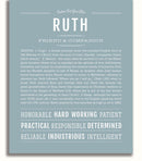 Ruth | Name Art Print – Name Stories