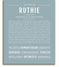 Ruthie | Name Art Print – Name Stories
