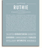 Ruthie | Name Art Print – Name Stories