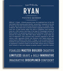Ryan (female) | Name Art Print – Name Stories