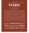 Ryanne | Name Art Print – Name Stories