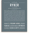 Ryker | Name Art Print – Name Stories
