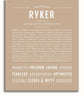 Ryker | Name Art Print – Name Stories