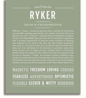 Ryker | Name Art Print – Name Stories