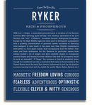 Ryker | Name Art Print – Name Stories