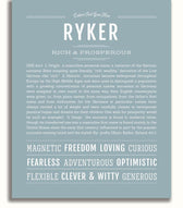Ryker | Name Art Print – Name Stories