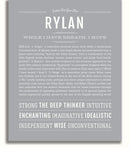 Rylan | Name Art Print – Name Stories