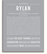 Rylan | Name Art Print – Name Stories