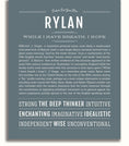 Rylan | Name Art Print – Name Stories