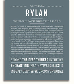 Rylan | Name Art Print – Name Stories