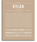 Rylan | Name Art Print – Name Stories