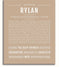Rylan | Name Art Print – Name Stories