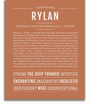 Rylan | Name Art Print – Name Stories