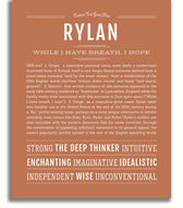 Rylan | Name Art Print – Name Stories