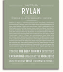 Rylan | Name Art Print – Name Stories