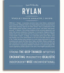Rylan | Name Art Print – Name Stories