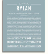 Rylan | Name Art Print – Name Stories