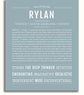 Rylan | Name Art Print – Name Stories