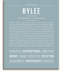 Rylee (female) | Name Art Print – Name Stories